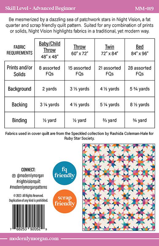 Night Vision Paper Pattern by Modernly Morgan – QuiltwithMissKate