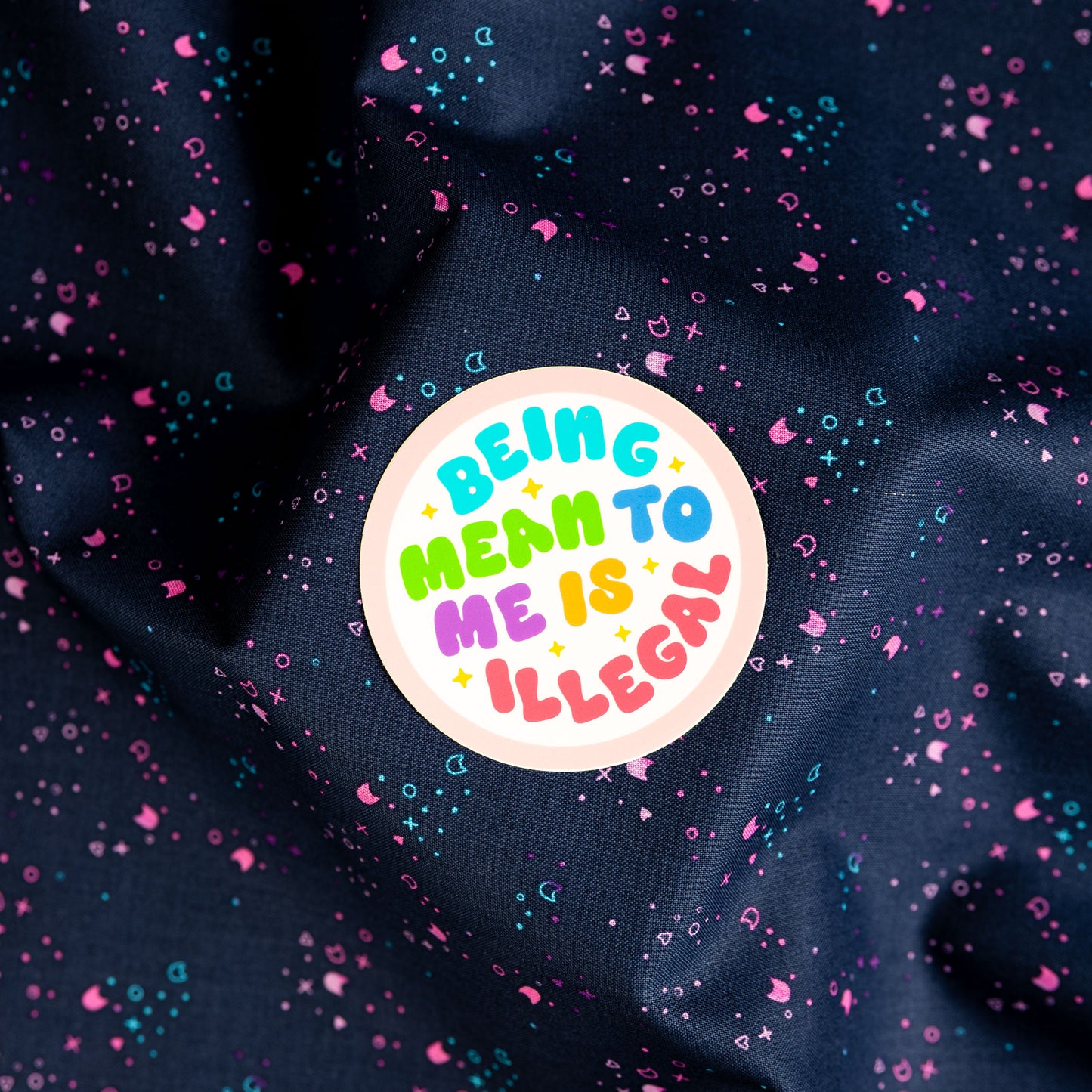 Being Mean to Me is Illegal - Waterproof Vinyl Sticker by TheHissinKit ...