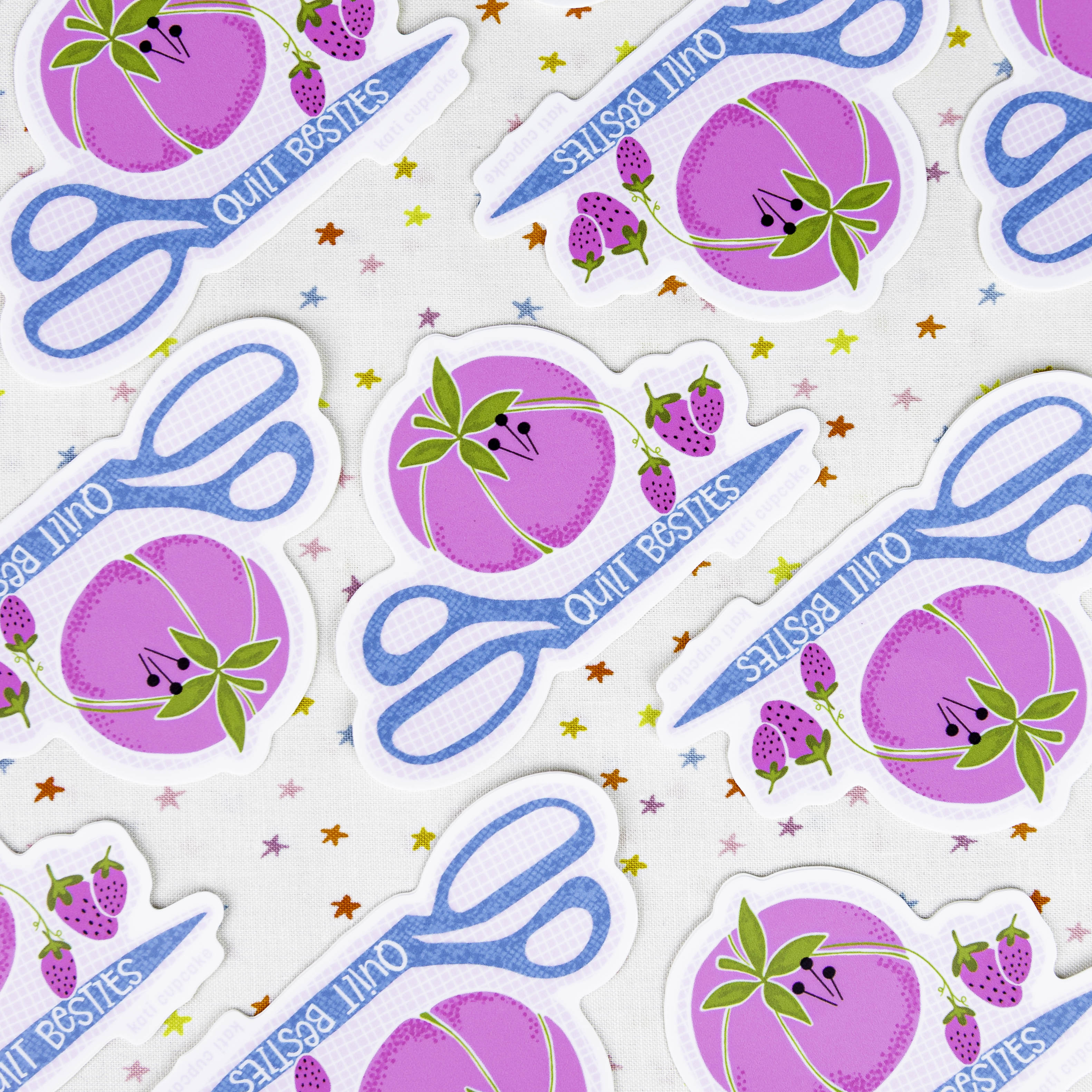 Quilt Besties Sticker by Kati Cupcake – QuiltwithMissKate