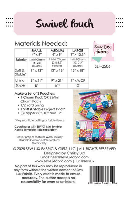 Swivel Pouch Pattern – QuiltwithMissKate