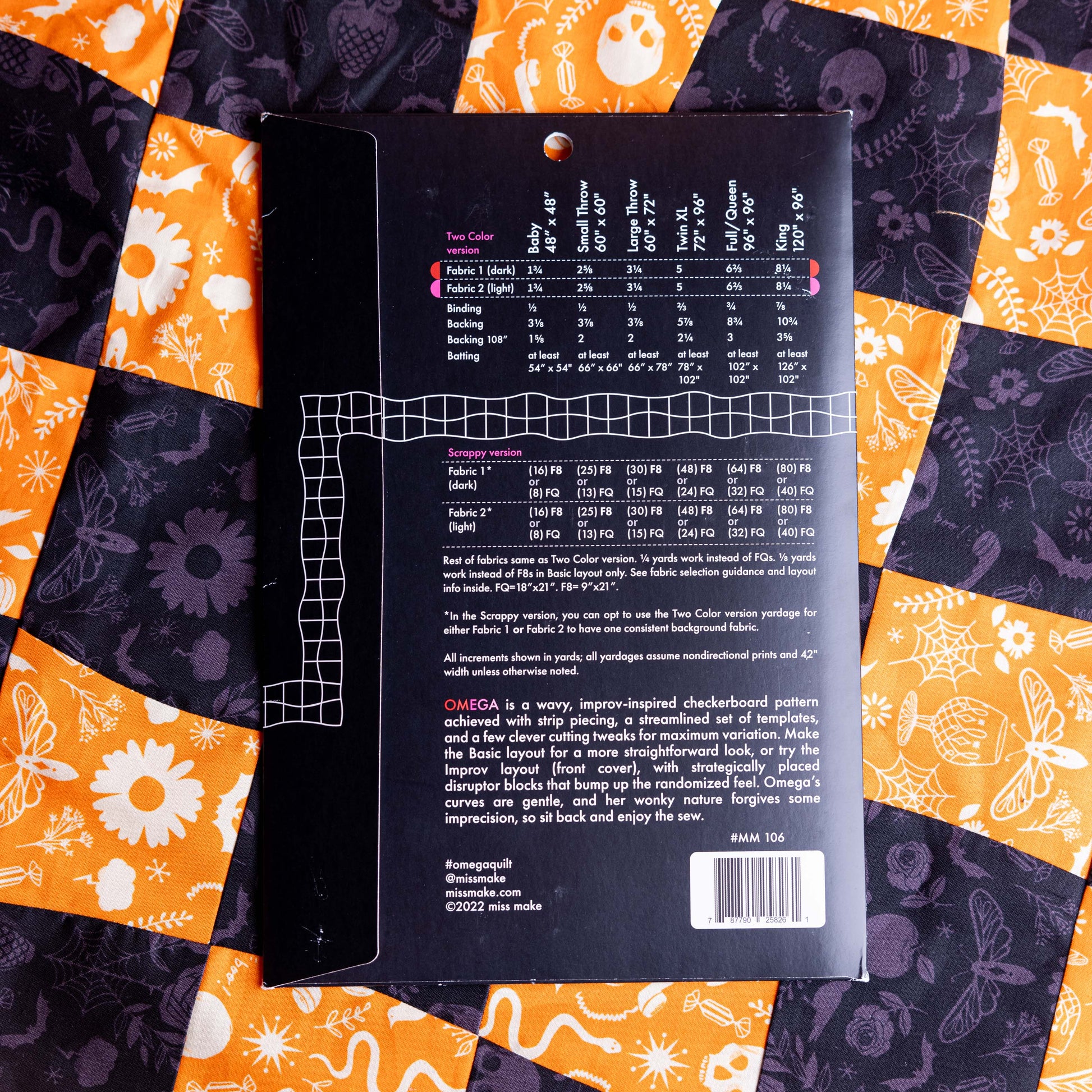 Omega - Paper Pattern - by Miss Make – QuiltwithMissKate