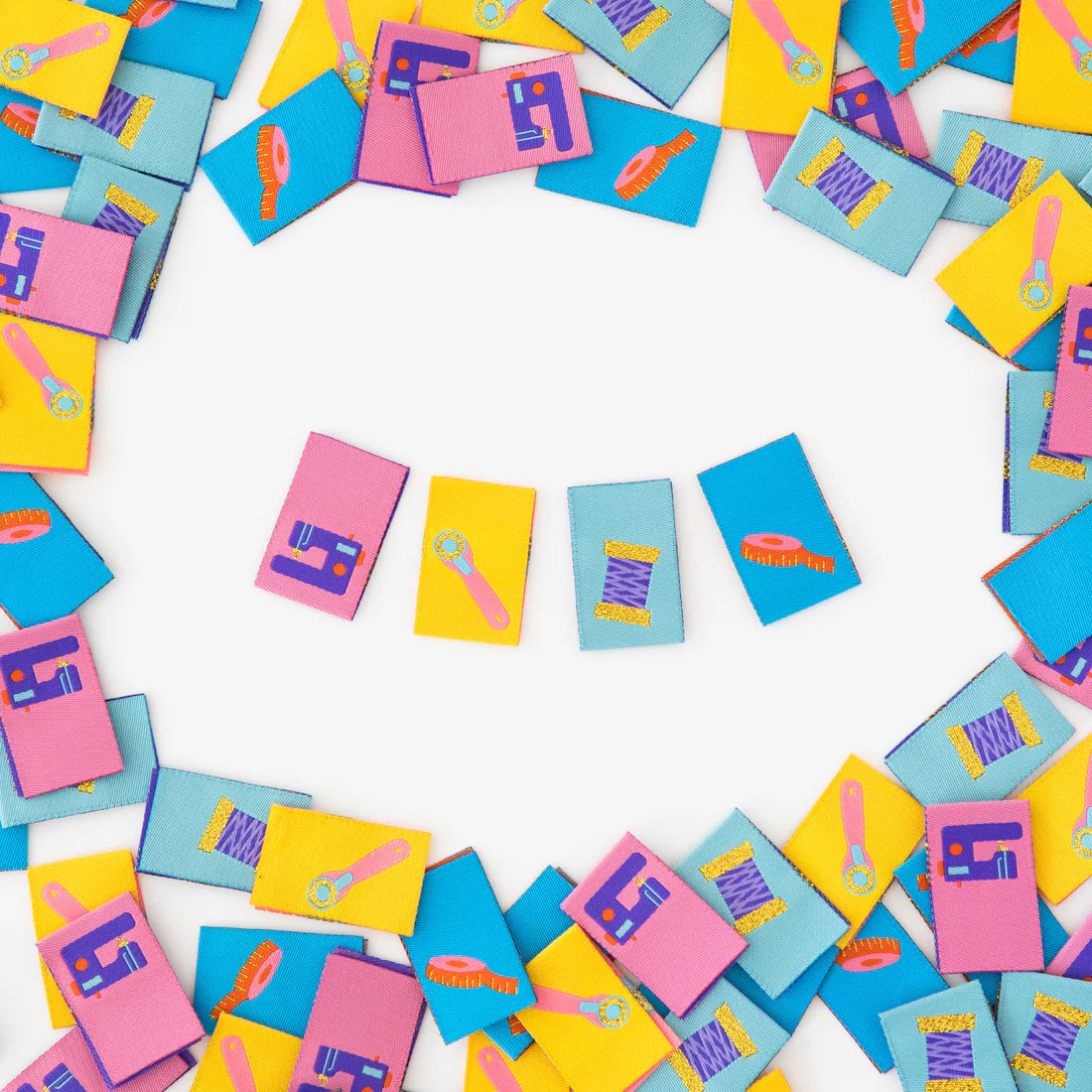 Sewing Notions Tied with a Ribbon Woven Label Multipack by Sarah Heart ...